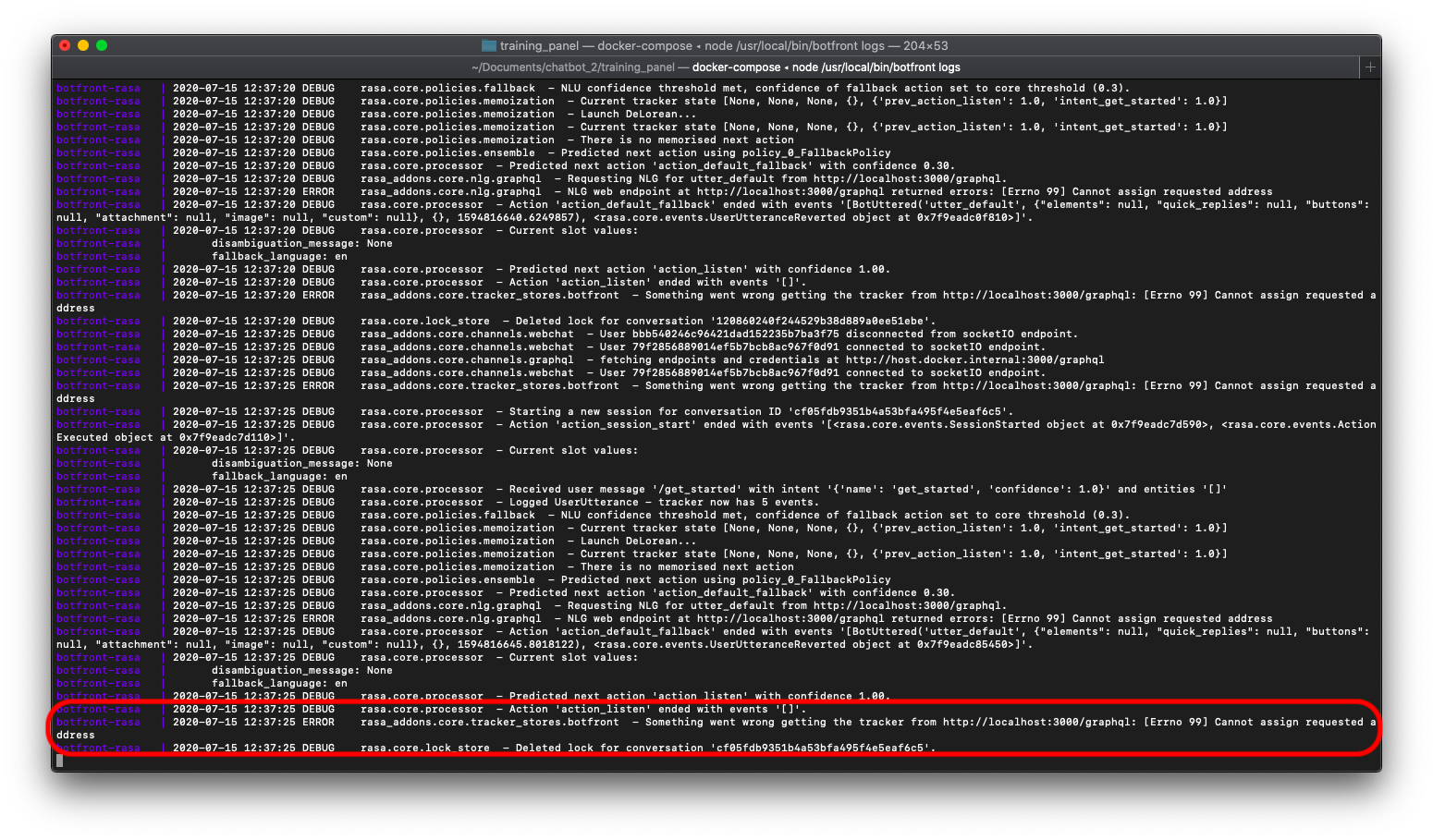 Development setup not working · Issue #632 · botfront/botfront · GitHub