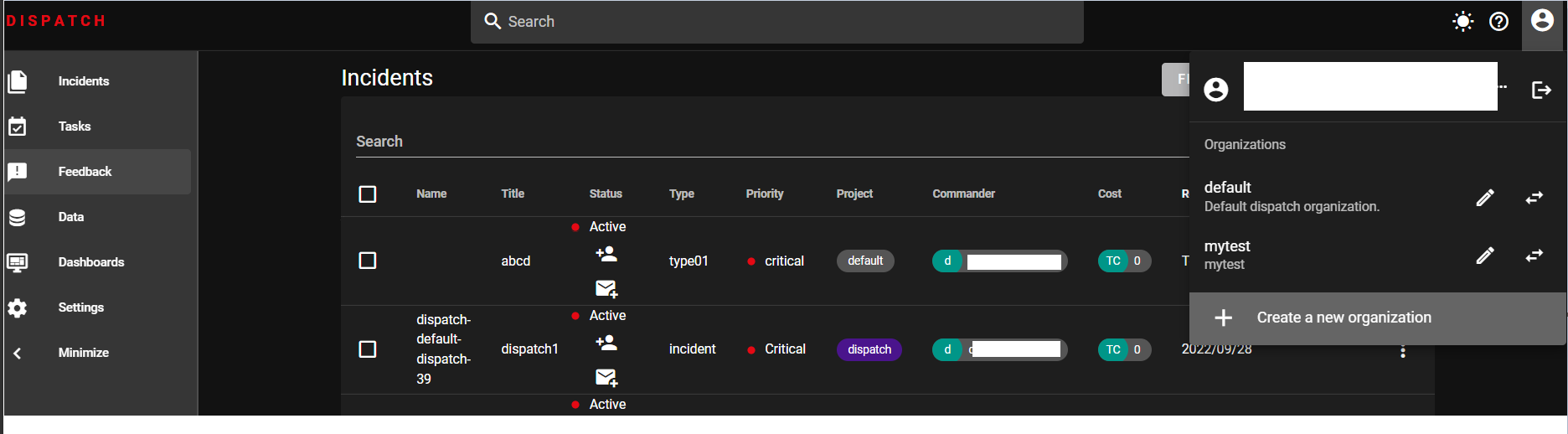 switching organization in UI is not working · Issue #2595 · Netflix/dispatch · GitHub