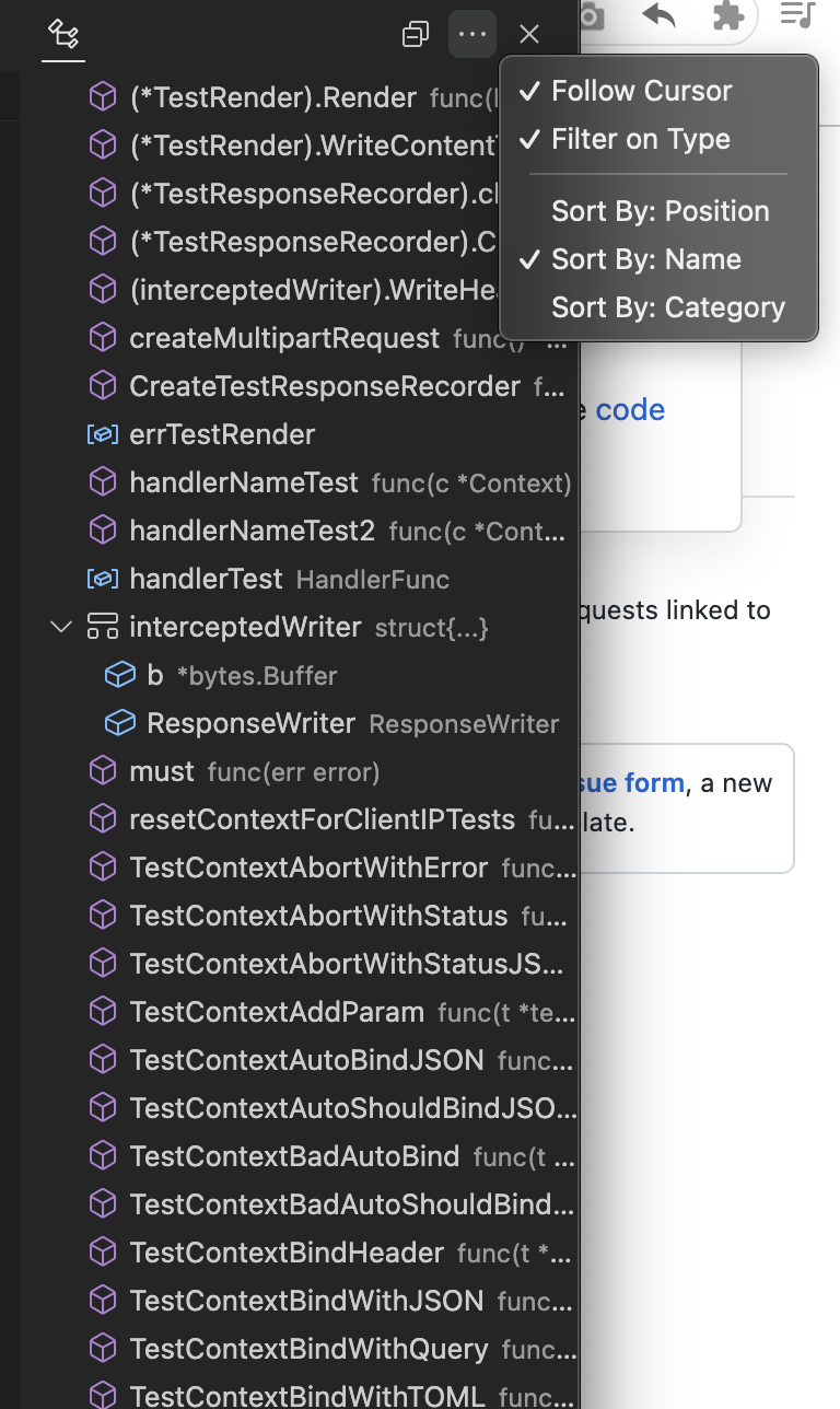 Wish a better outline · Issue #1264 · zed-industries/community · GitHub
