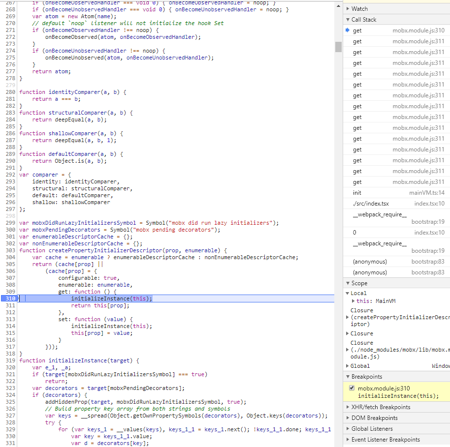 I had a problem, "Maximum call stack size exceeded" · Issue #2214 · mobxjs/mobx · GitHub