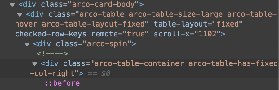 Table component `fixed` style improvement · Issue #216 · arco-design ...