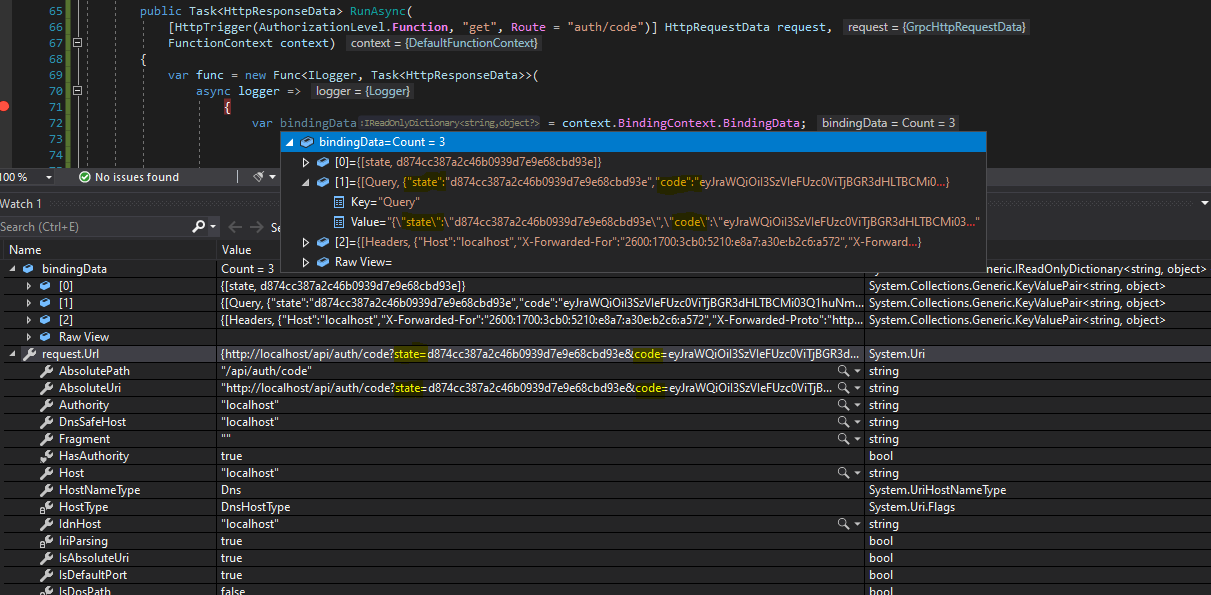 Trigger Binding Data Only Has First Query Parameter Keyed · Issue 580 · Azureazure