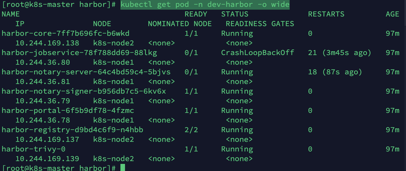 harbor-jobservice can not start up cause by dial tcp: lookup harbor-core: i/o timeout · Issue ...