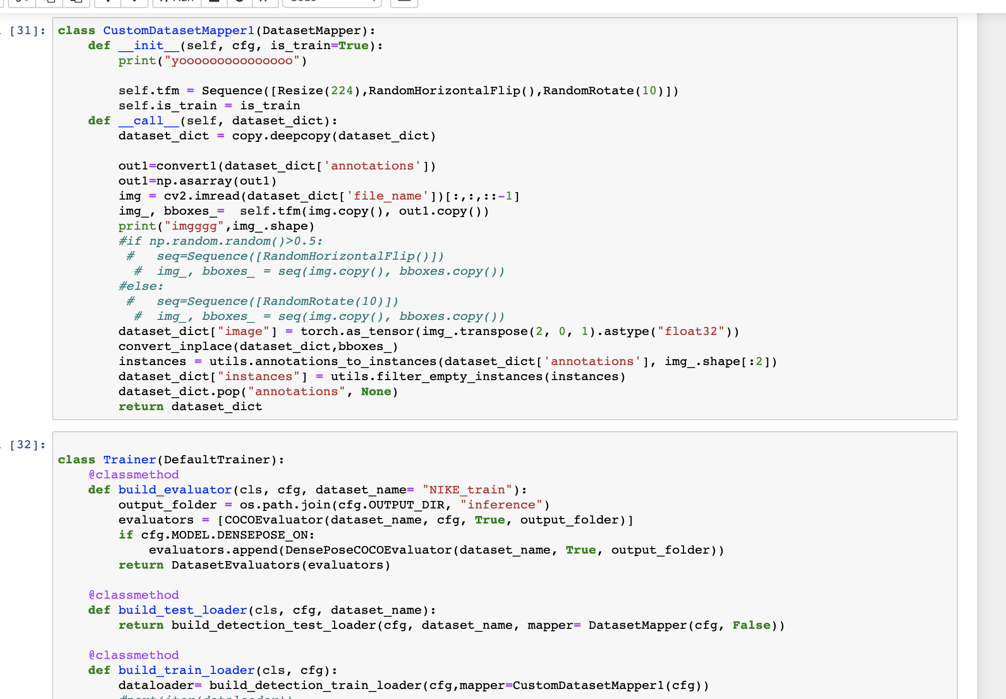 Detectron2 custom data augumentation · Issue #857 · facebookresearch/detectron2 · GitHub