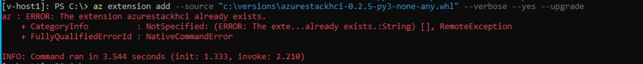 Upgrade Cli Extension Fails When Source Is Specified But Works While Specifying Version 4910