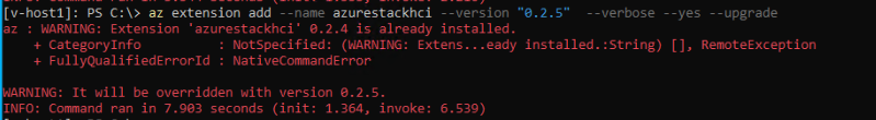 Upgrade Cli Extension Fails When Source Is Specified But Works While Specifying Version 9306