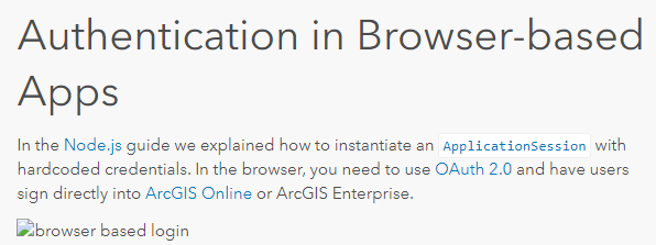 Broken Link To Browser Based Login Image In Documentation · Issue 804 · Esriarcgis Rest Js