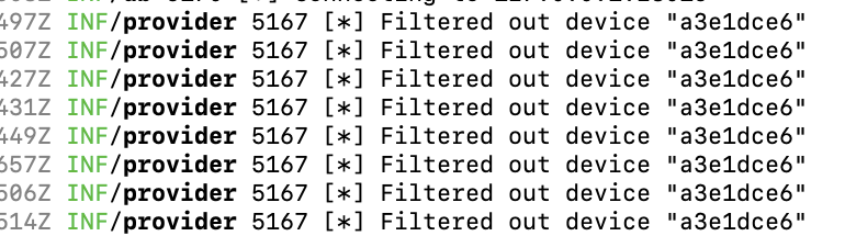 the log after stf local is /provider 5167 [*] Filtered out device · Issue #1018 · openstf/stf ...