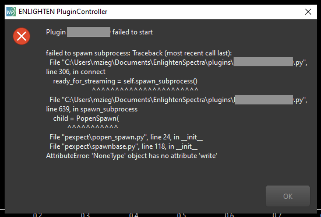 Problems running pexpect from installer · Issue #305 · WasatchPhotonics/ENLIGHTEN · GitHub