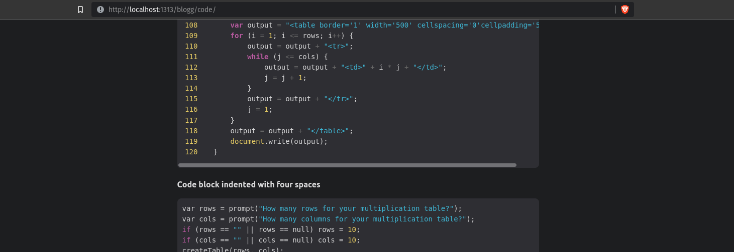 [BUG]Code block line number can't be shown properly when the number is bigger than two digit ...