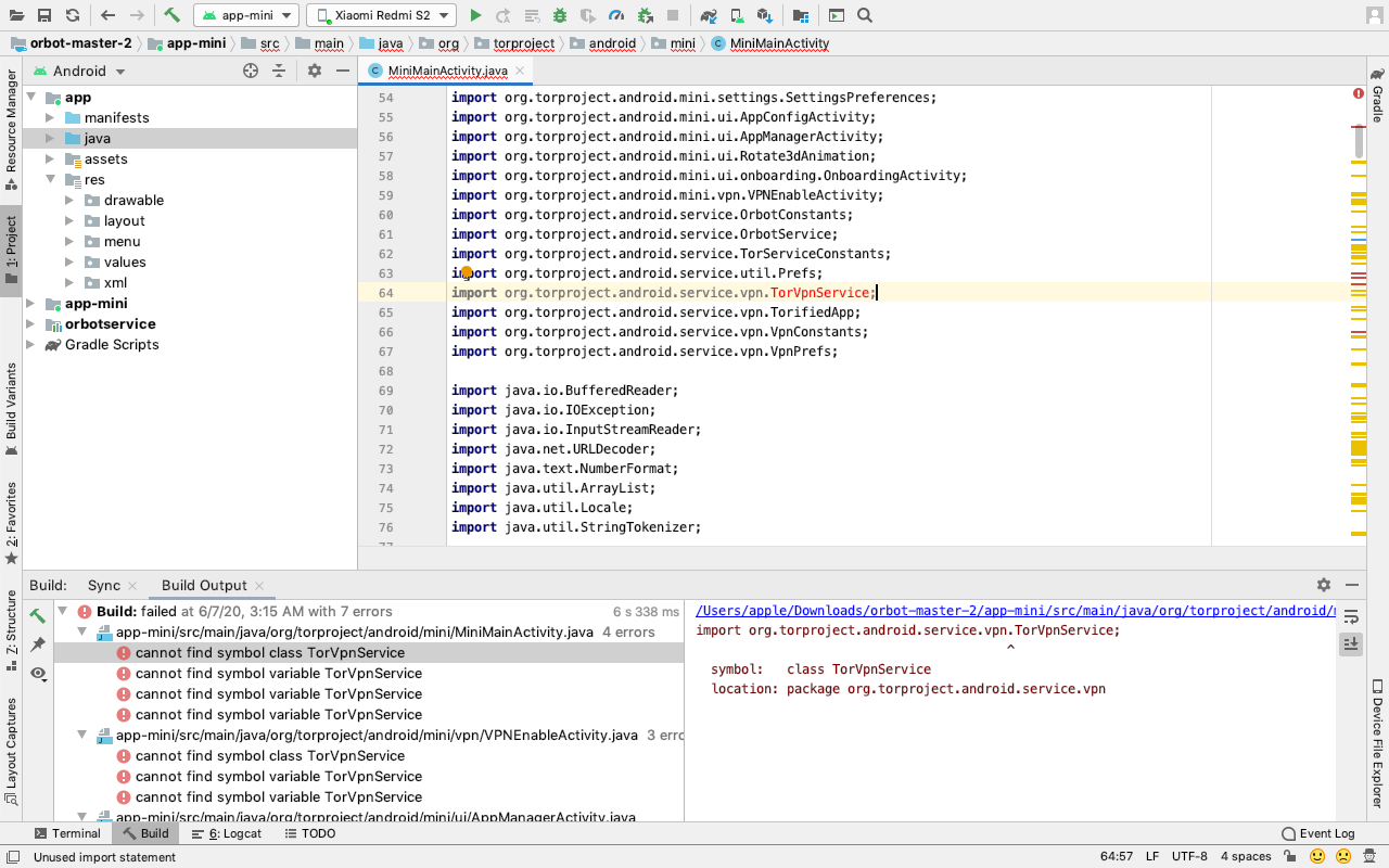 Can not find "TorVpnService" Service Class · Issue #348 ...