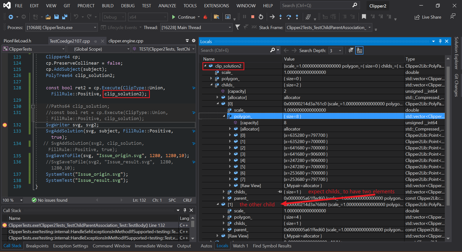 Clipper64::Execute gives unexpected child-parent relationship [CPP,ClipType::Union, FillRule ...