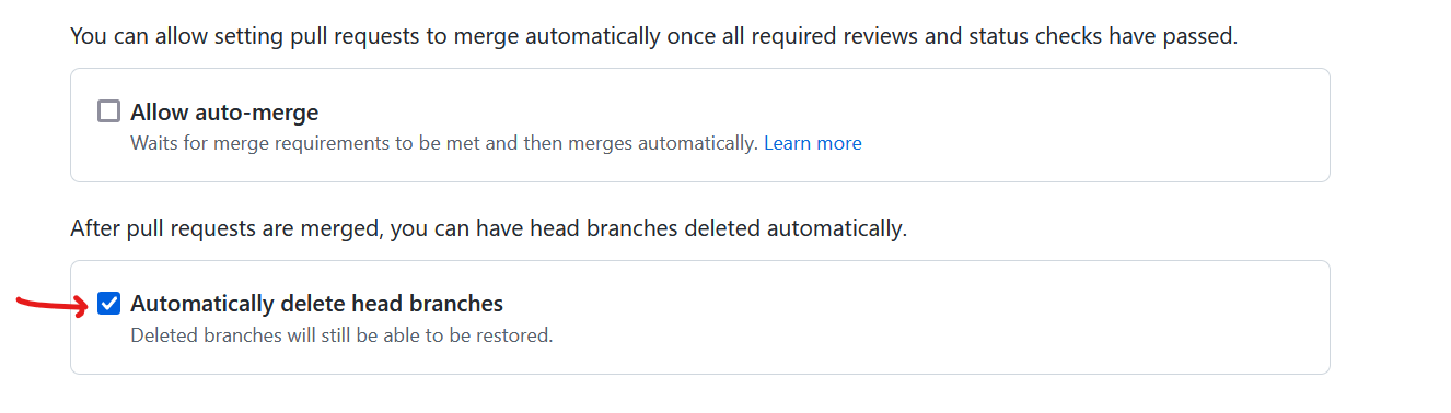 Automatically delete head branches · Issue #917 · Xabaril/AspNetCore.Diagnostics.HealthChecks ...