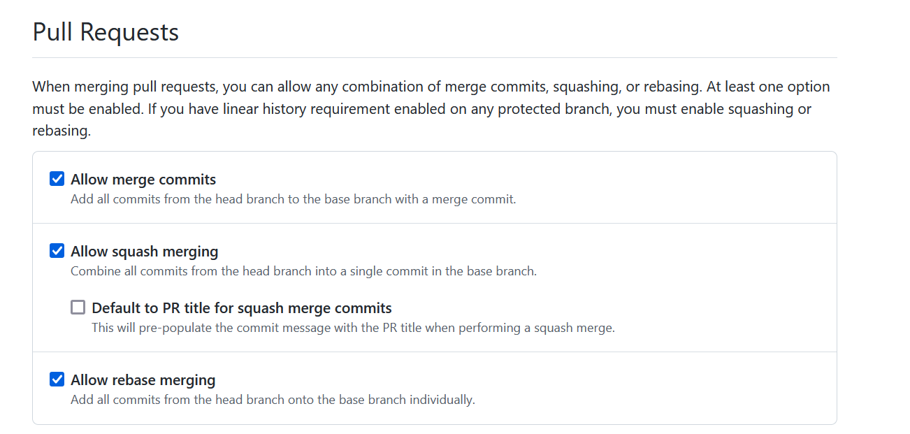 Change pull request settings · Issue #415 · graphql-dotnet/graphql-client · GitHub