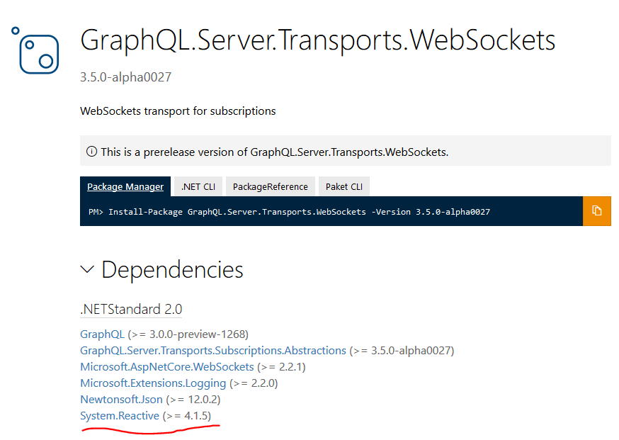 Subscriptions does not work in WebSockets 3.5.0 · Issue #272 · graphql-dotnet/server · GitHub