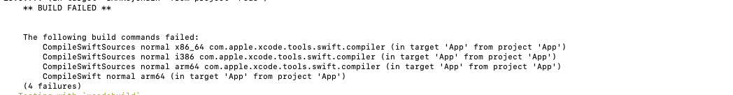 xCode13 CompileSwiftSources normal x86_64 com.apple.xcode.tools.swift.compiler · Issue #2178 ...