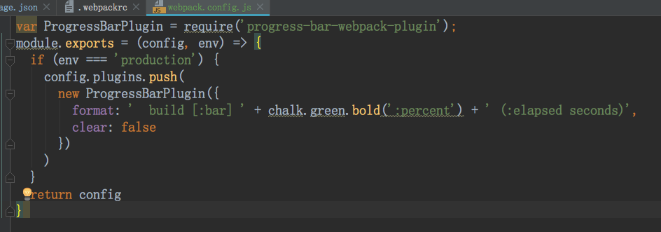 请问如何在.webpackrc 里面配置webpack的第三方插件，譬如进度条插件 · Issue #636 · sorrycc/roadhog · GitHub