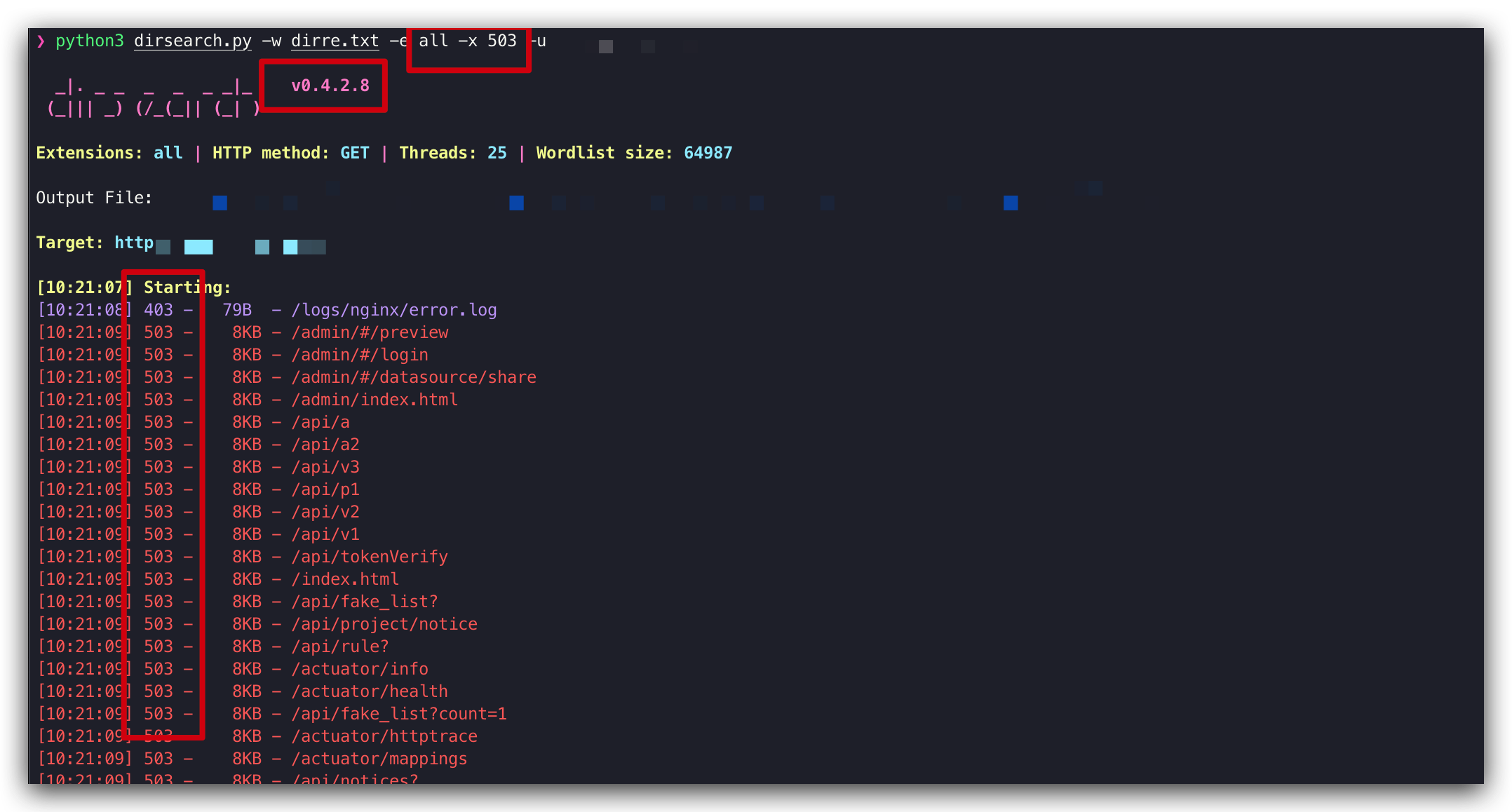 exclude_status_codes not work · Issue #1173 · maurosoria/dirsearch · GitHub