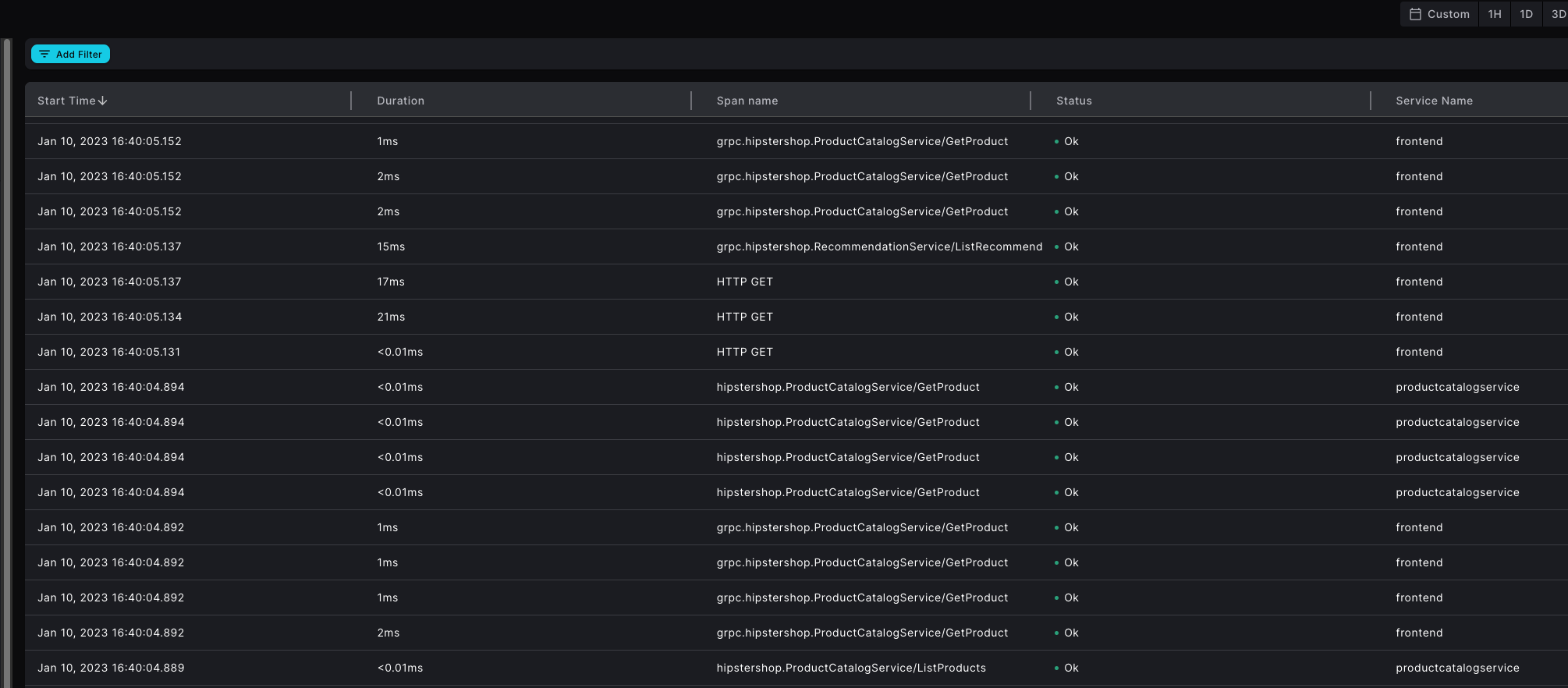 🐞 Duration and Status columns are too big · Issue #1099 · teletrace/teletrace · GitHub
