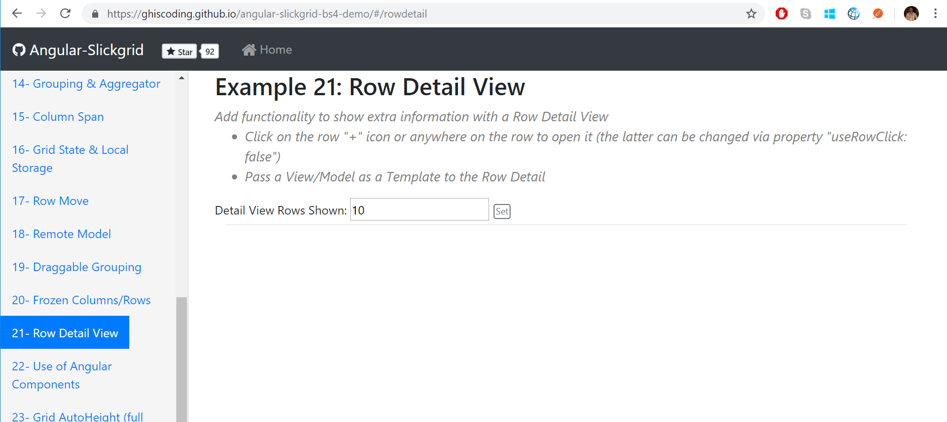 2 4 4 Is Breaking Existing Rowdetail · Issue 160 · Ghiscoding Angular Slickgrid · Github