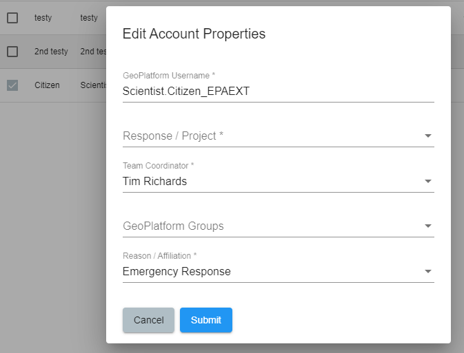Account requests need corresponding authgroups · Issue #38 · USEPA/GeoPlatform-Request-Tool · GitHub