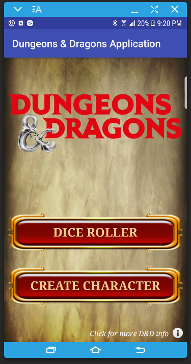 GitHub - iWolfram/Dungeons-and-Dragons-Android-Application: DMIT2504 ...