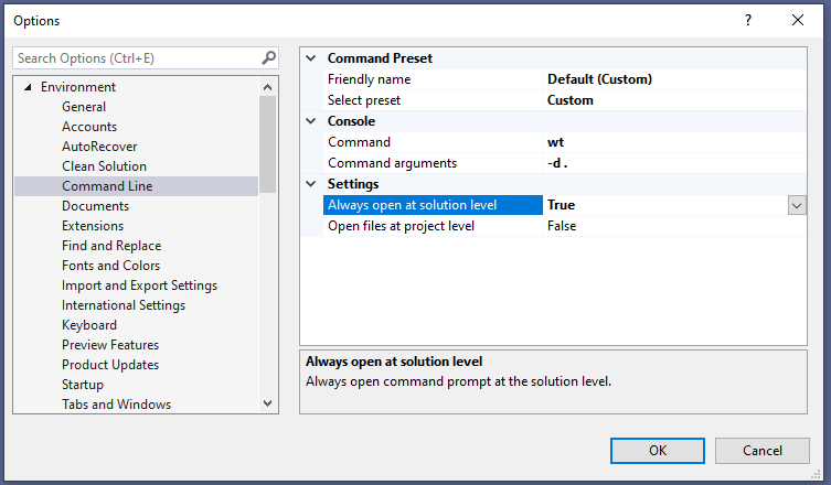 Add preset for Windows terminal · Issue #77 · madskristensen ...