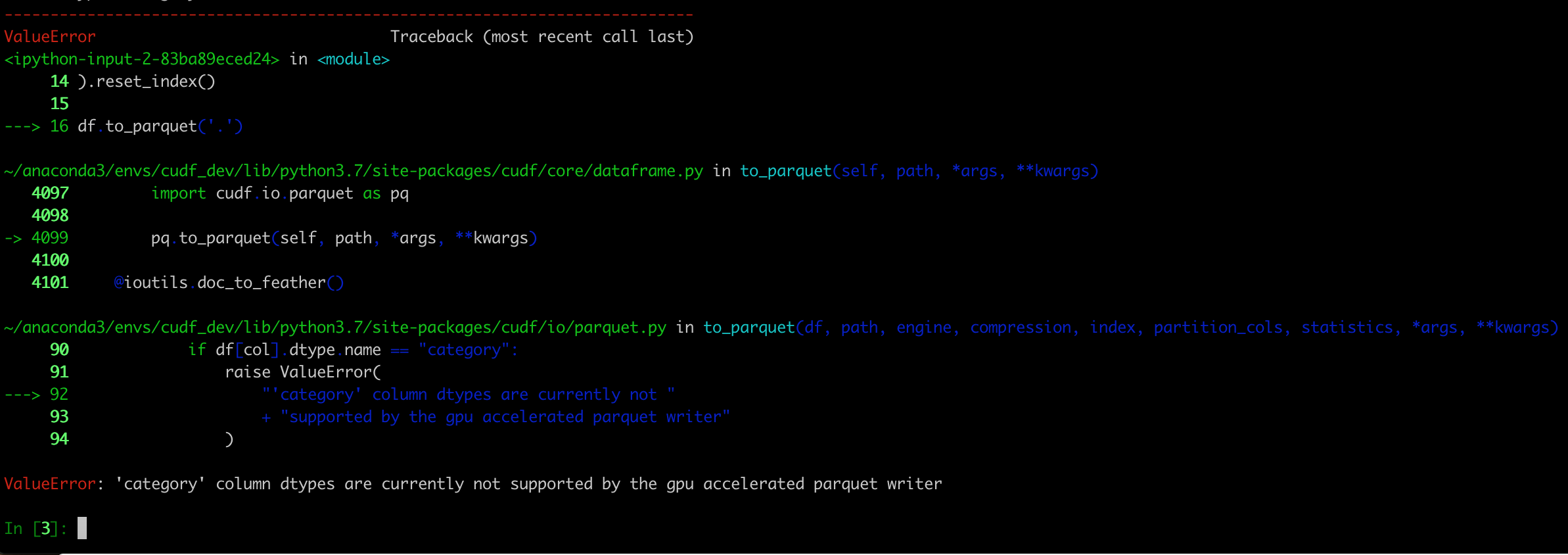 [BUG] Parquet writer crashes kernel on write · Issue #4213 · rapidsai ...