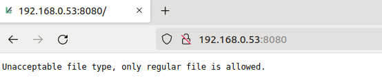 "Unacceptable file type, only regular file is allowed" for multiple ...