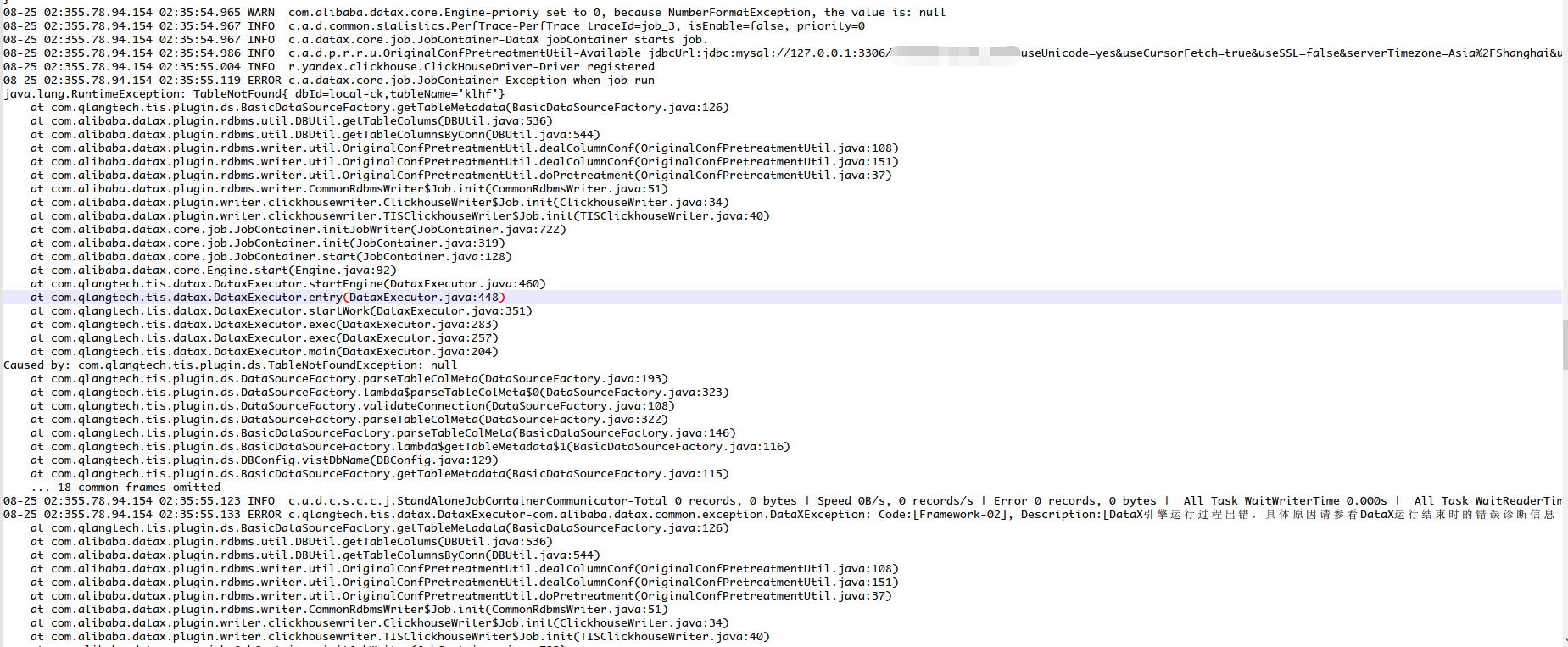 Clickhouse 执行全量数据同步初始化数据表出错 · Issue #258 · datavane/tis · GitHub