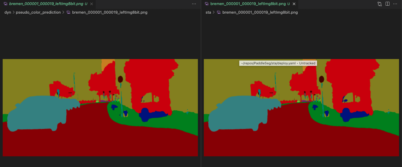 将segnext的动态图导出为静态图模型，静态图模型出现了严重的推理错误 · Issue #3289 · PaddlePaddle ...
