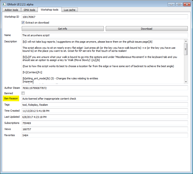 workshop has been shut down? · Issue #579 · CapsAdmin/pac3 · GitHub