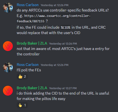 Modify user feedback input · Issue #285 · ZTL-ARTCC/Current_Website · GitHub