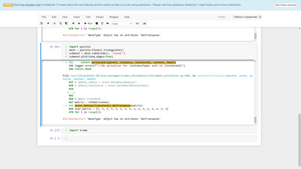 Addaxes Is Not Supported On Trame Client And May Even Raise An Error