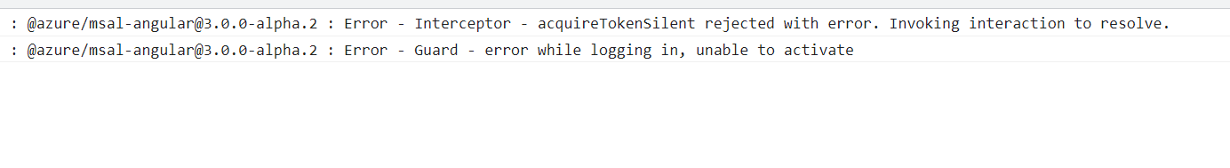 acquireTokenSilent rejected with error. Invoking interaction to resolve. (Angular 14) · Issue ...