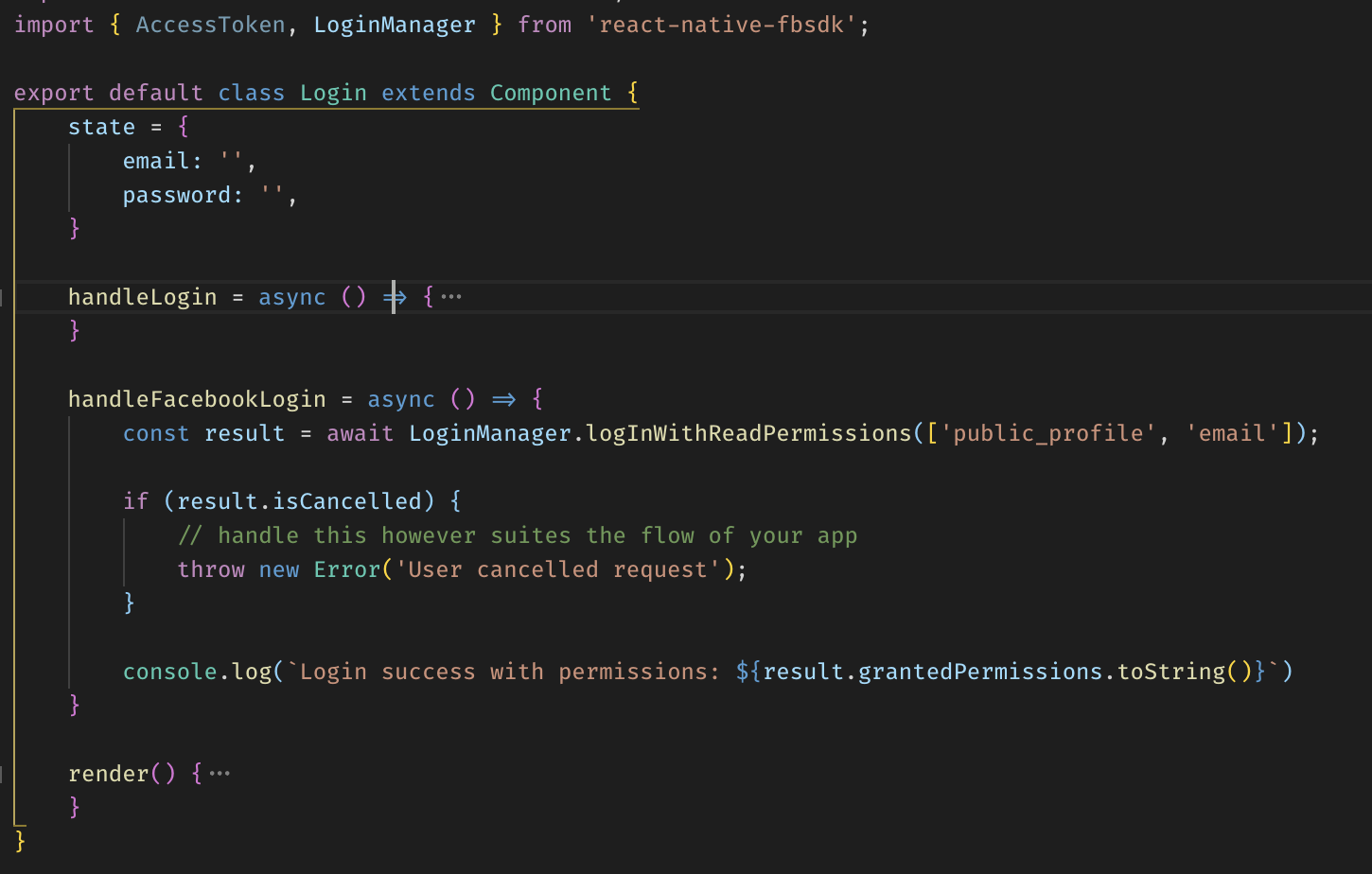 null is not an object (evaluating LoginManager.logInWithReadPermissions) · Issue #510 ...