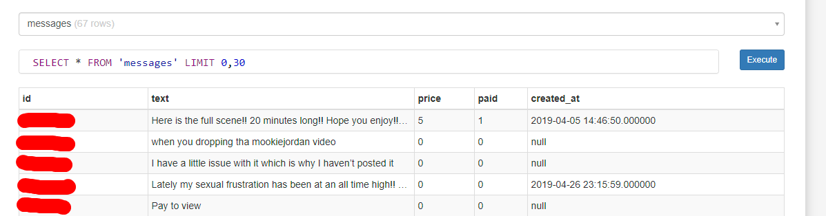 SQLite metadata no longer contains message or post text · Issue #670 · UltimaHoarder ...