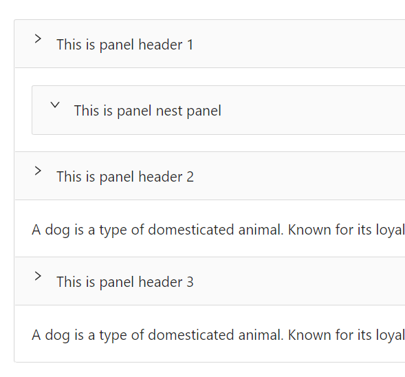 The arrows of Collapse doesn't change regardless if the panel is expanded or collapsed. · Issue ...