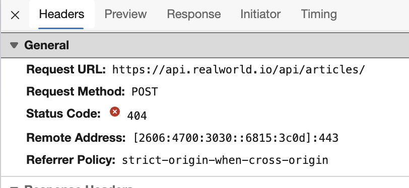 404 on Publish new article · Issue #729 · gothinkster/realworld · GitHub