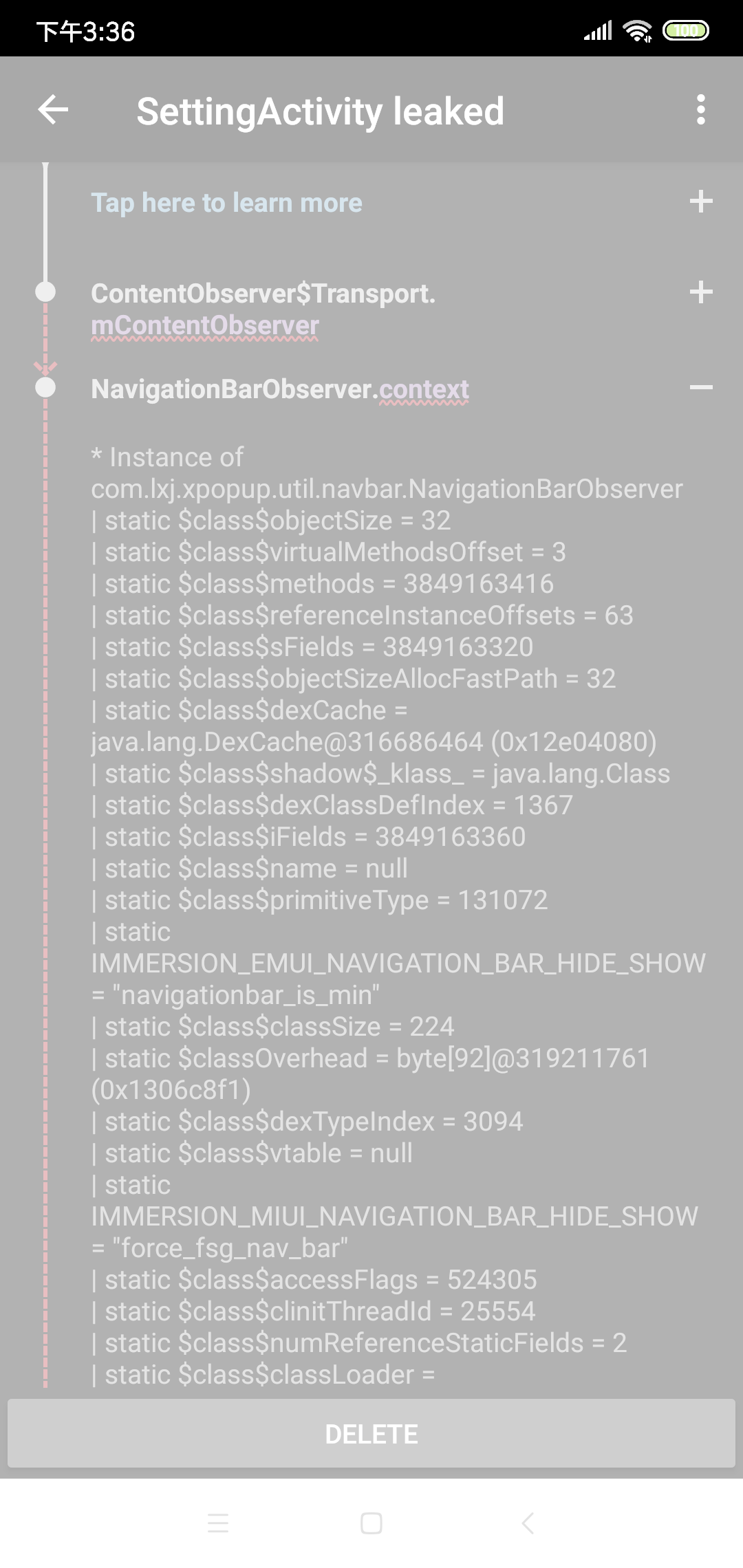 NavigationBarObserver 内存泄露 · Issue #253 · junixapp/XPopup · GitHub