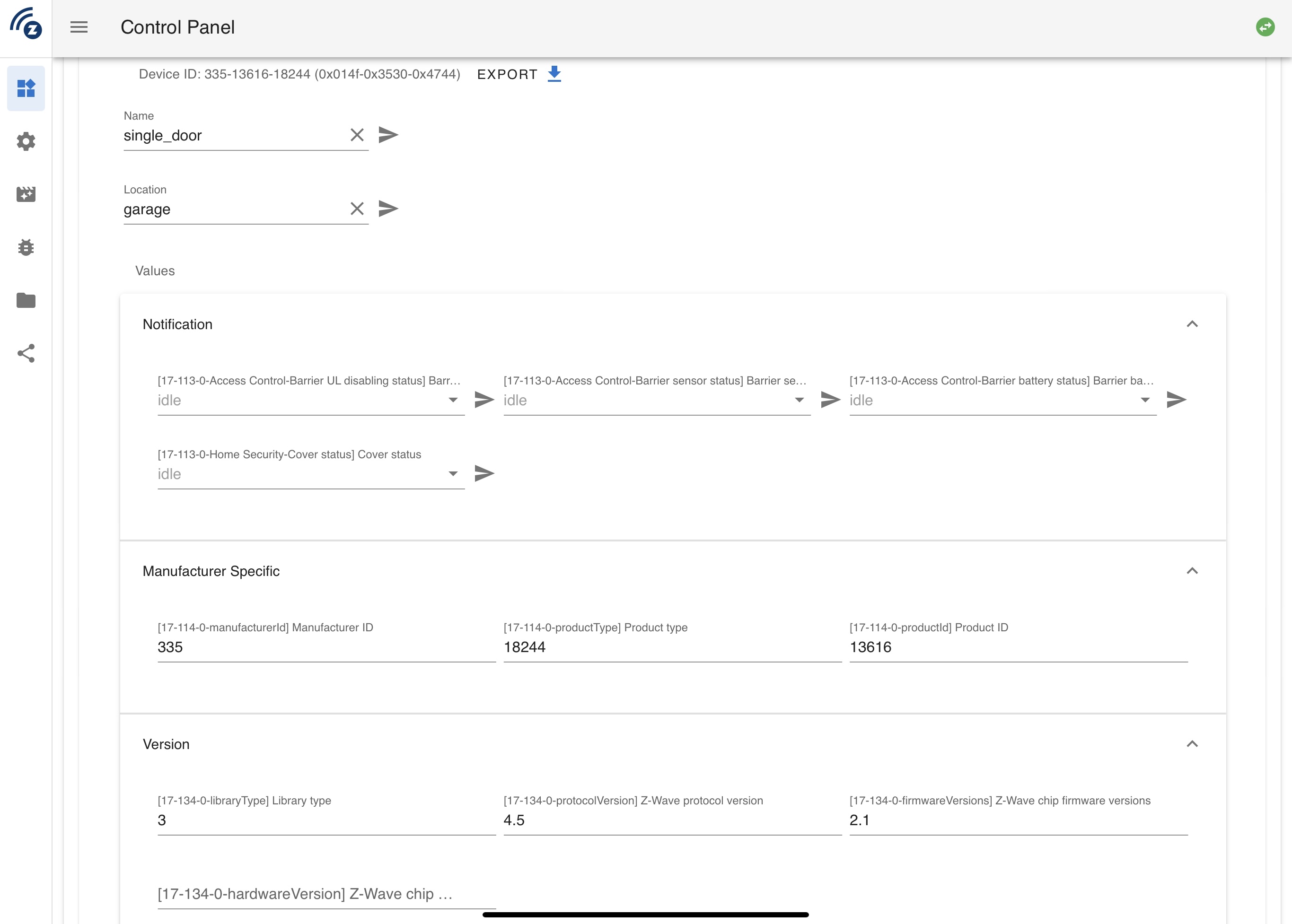 [bug] Garage door controller not properly detected · Issue #436 · zwave ...