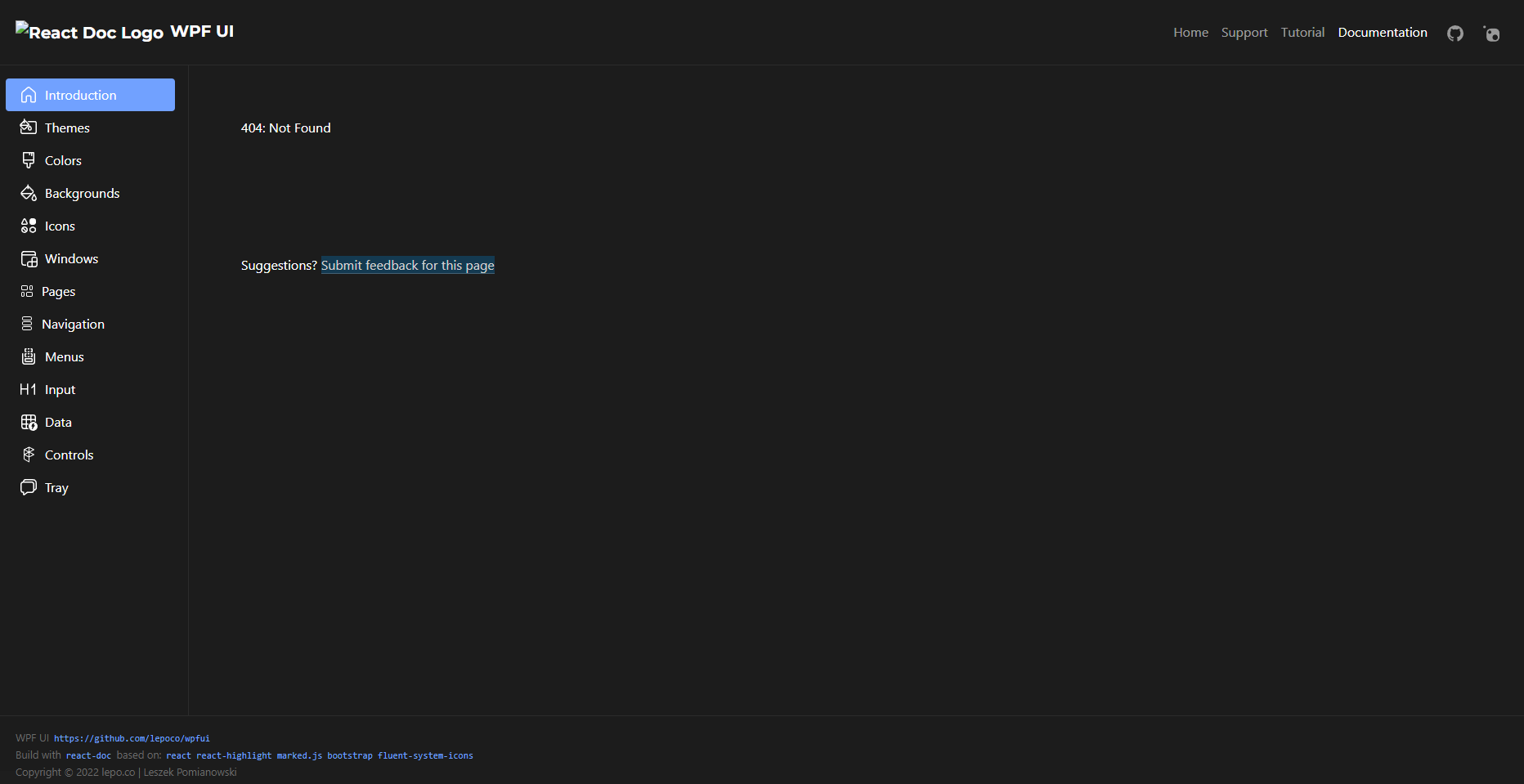 Documentation is broken | 404: Not Found · Issue #422 · lepoco/wpfui · GitHub