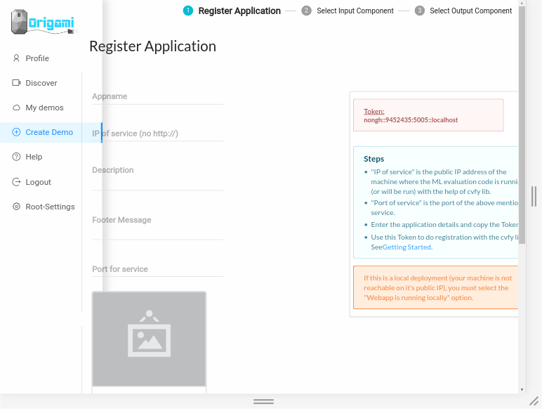 Create demo page ui improvement. · Issue #139 · Cloud-CV/Origami · GitHub