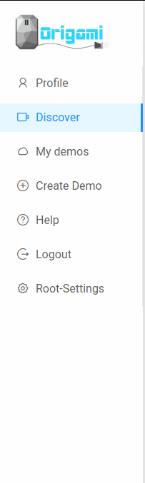 [UI]: Clicking on origami icon in the sider should take to home(Discover) · Issue #162 · Cloud ...