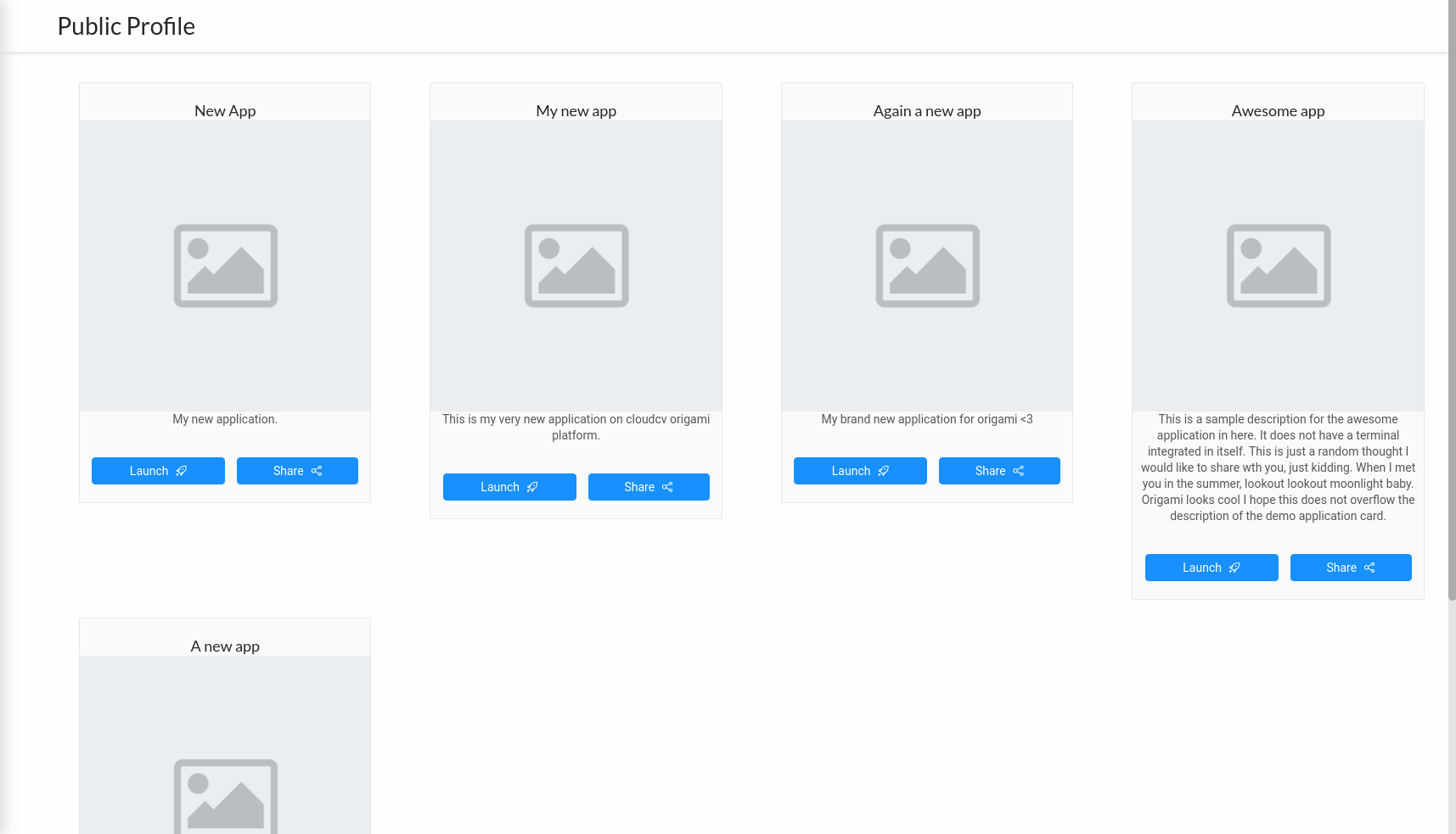 [Discussion]: Profile page · Issue #193 · Cloud-CV/Origami · GitHub