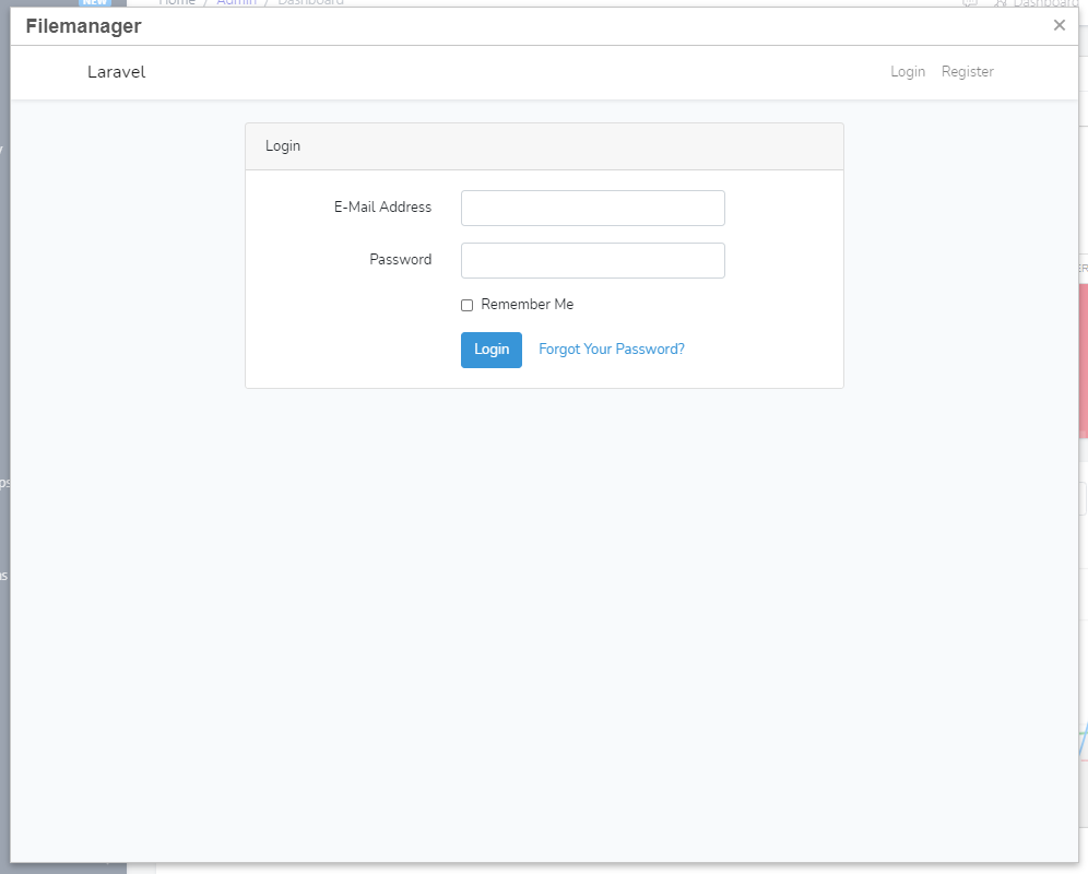filemanager redirects to /login page · Issue #1016 · UniSharp/laravel-filemanager · GitHub