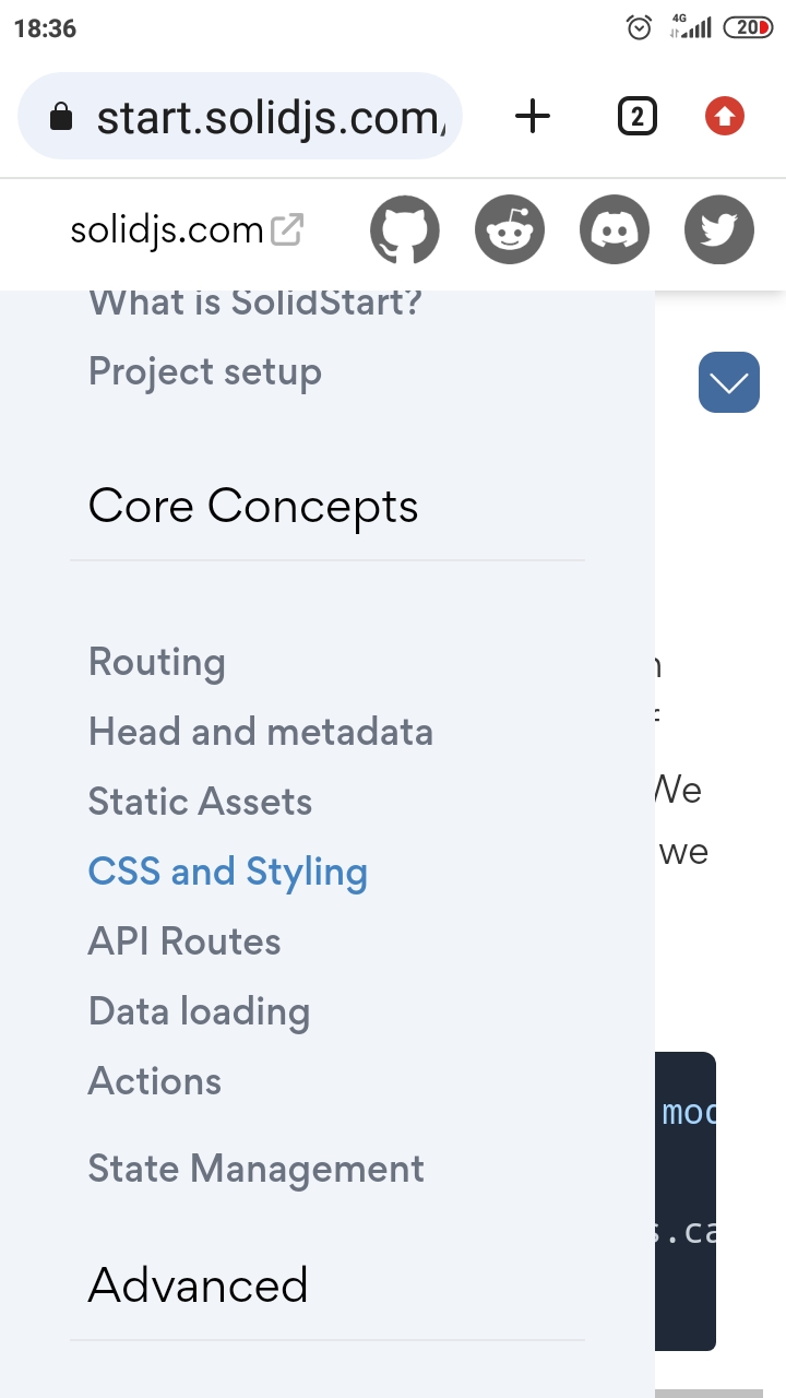 [Bug?]: Hide menu when click on link in doc · Issue #1072 · solidjs/solid-start · GitHub