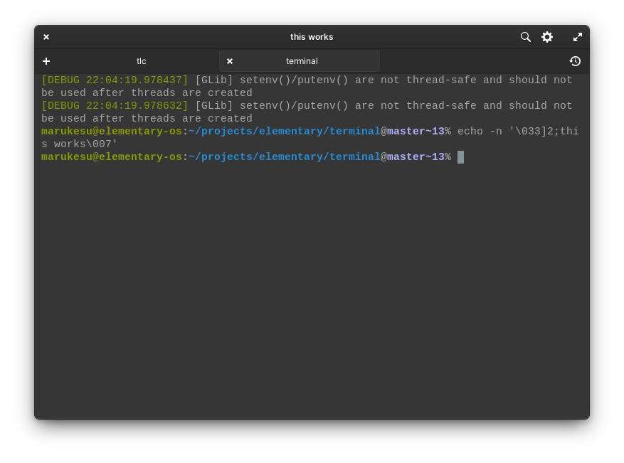 Cannot Set Custom XTerm Title · Issue #593 · elementary/terminal · GitHub