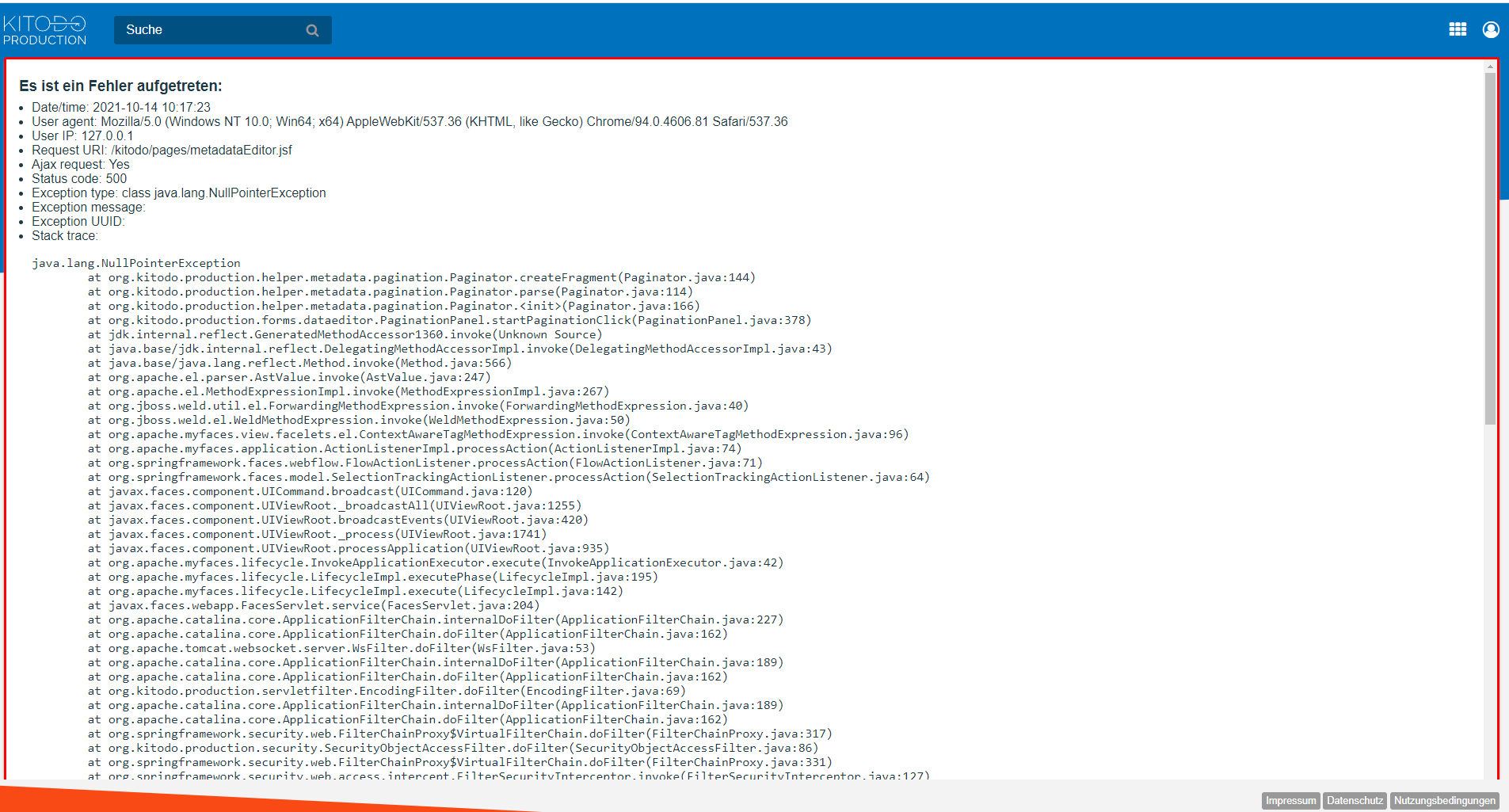 Null pointer exception while increment pagination · Issue #4787 · kitodo/kitodo-production · GitHub
