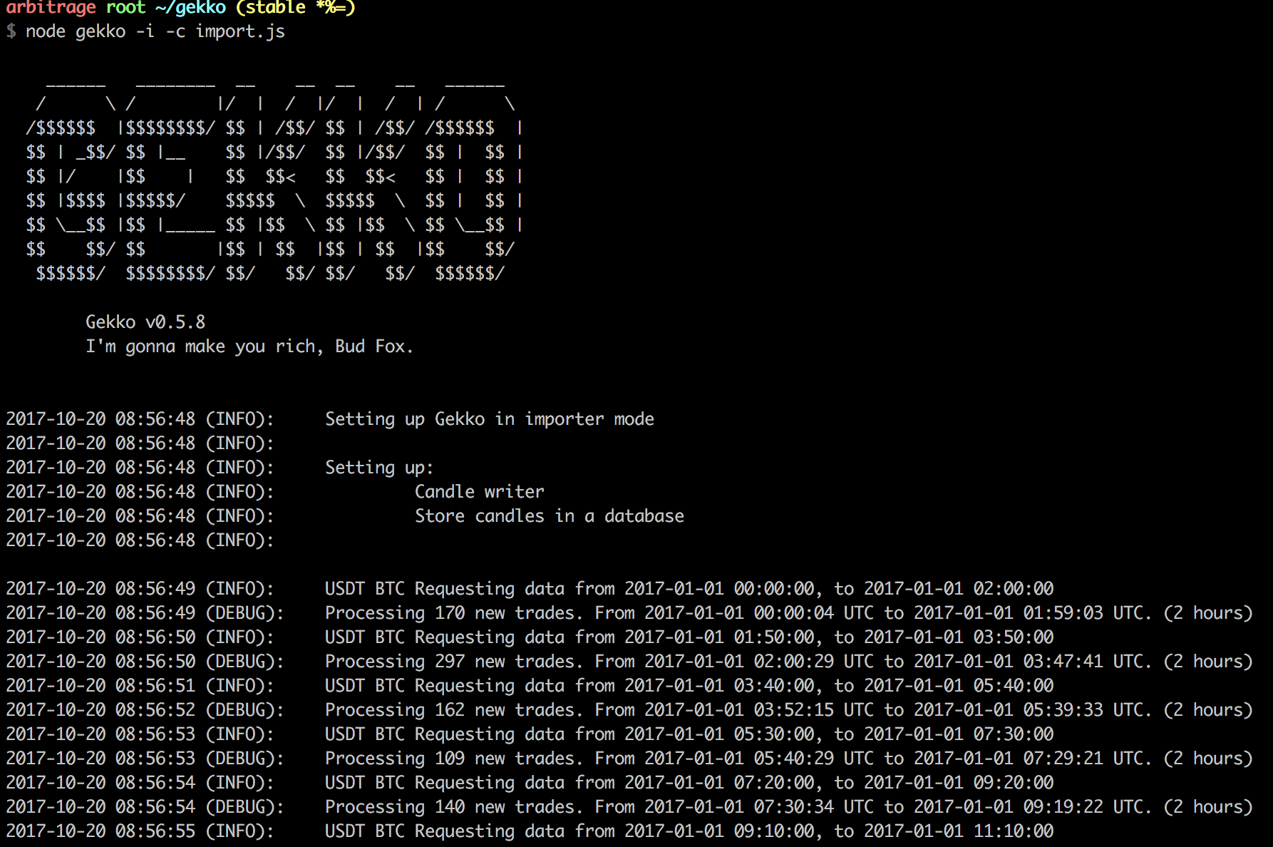 Sqlite3 error in Gekko · Issue #1220 · askmike/gekko · GitHub